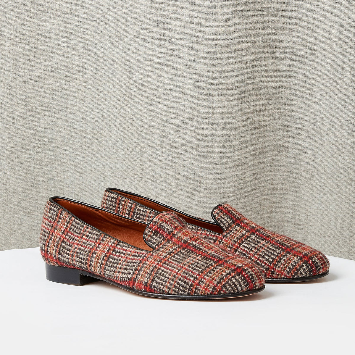 Limited Edition - Albert Slippers in Negroni Tweed – Arthur Sleep