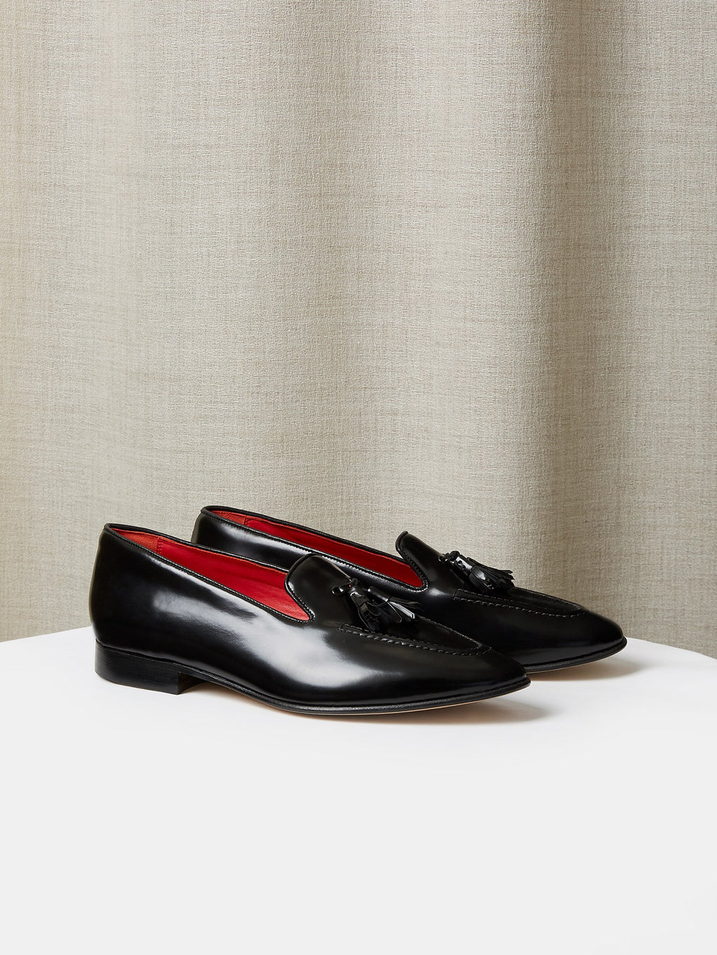 Black French Calf Leather Tassel Loafers – Arthur Sleep