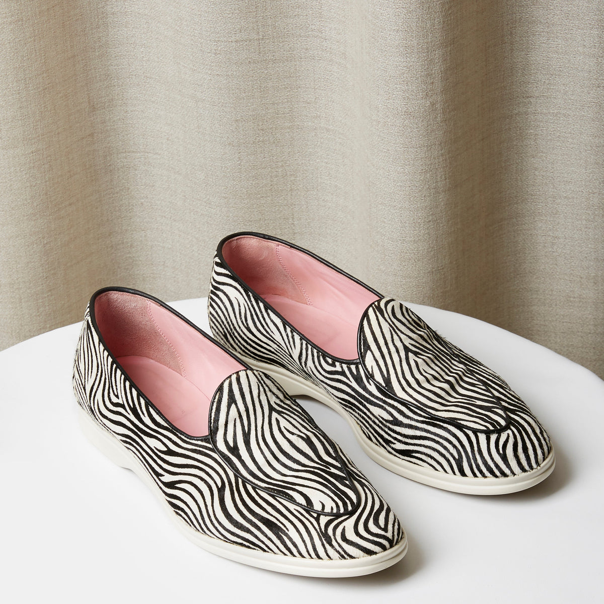 Belgian Loafer in Zebra Print Pony Hair – Arthur Sleep